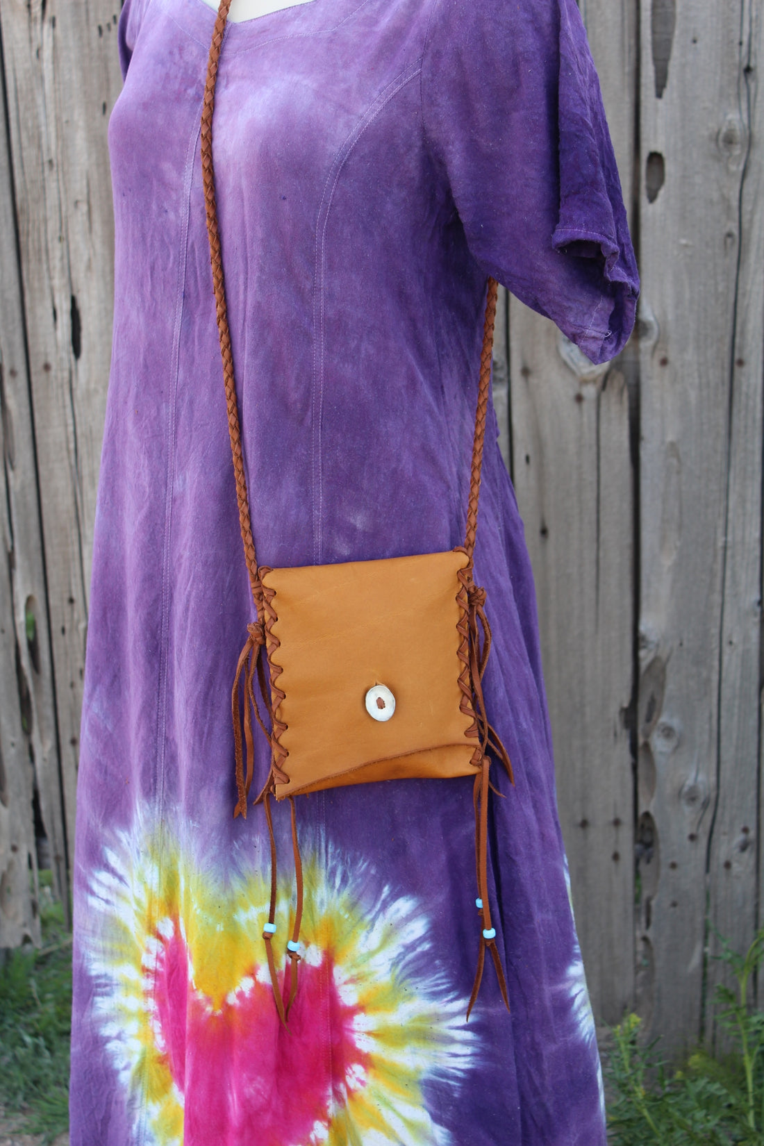 Leather crossbody handbag, simple leather purse – Thunder Rose Leather